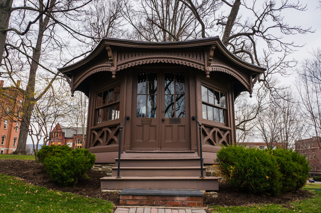 Stepping into the Mark Twain Study in Elmira, NY