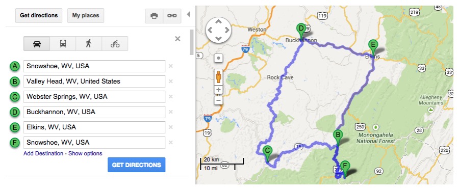 Road Trip Planner West Virginia Scenic Drives & Highways